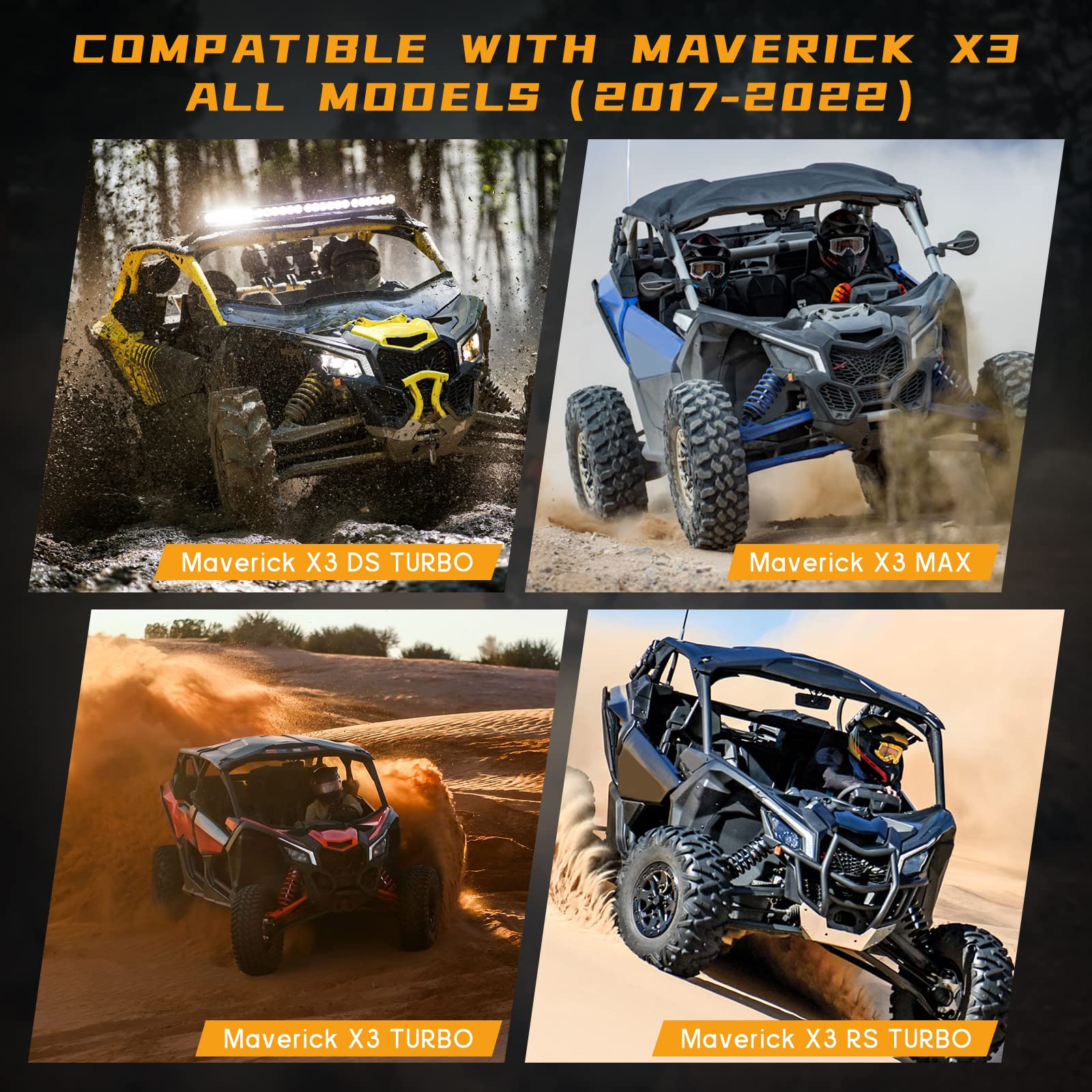 QUICKWOLF Maverick X3 Tablet Holder, X3 Electric Device Mount for Ipad Phone GPS Navigation Compatible with 2017-2024 Can Am X3 Accessories Device Holder Extra Storage Space, OEM 715002874