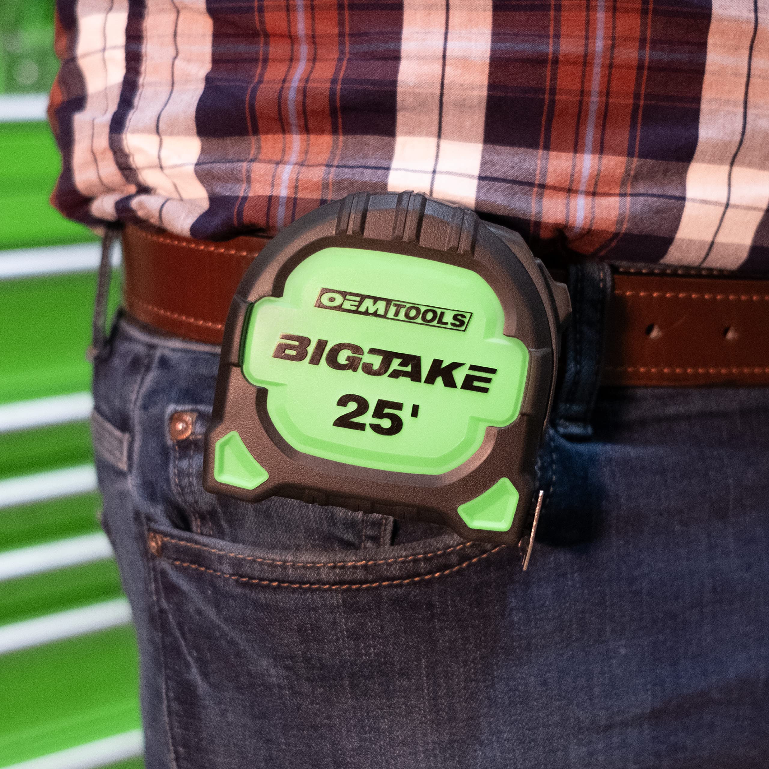 OEMTOOLS 25698 Big Jake 16’ Tape Measure, Electrician Tape Measure, Table Saw Tape Measure, Tape Measure with Magnetic Tip