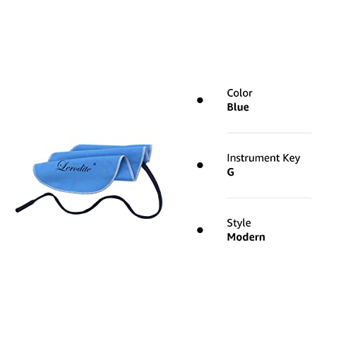 Lerodite Cleaning Cloth Swab for Inside Tube Suitable for Clarinet Piccolo Flute Sax Saxophone (Blue)