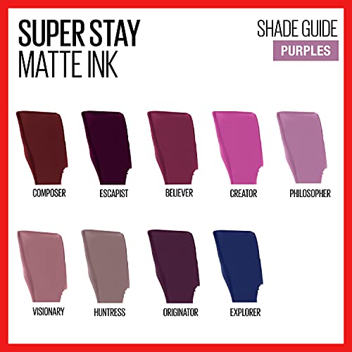 Maybelline New York SuperStay Matte Ink Liquid Lipstick, Creator, 0.17 Ounce