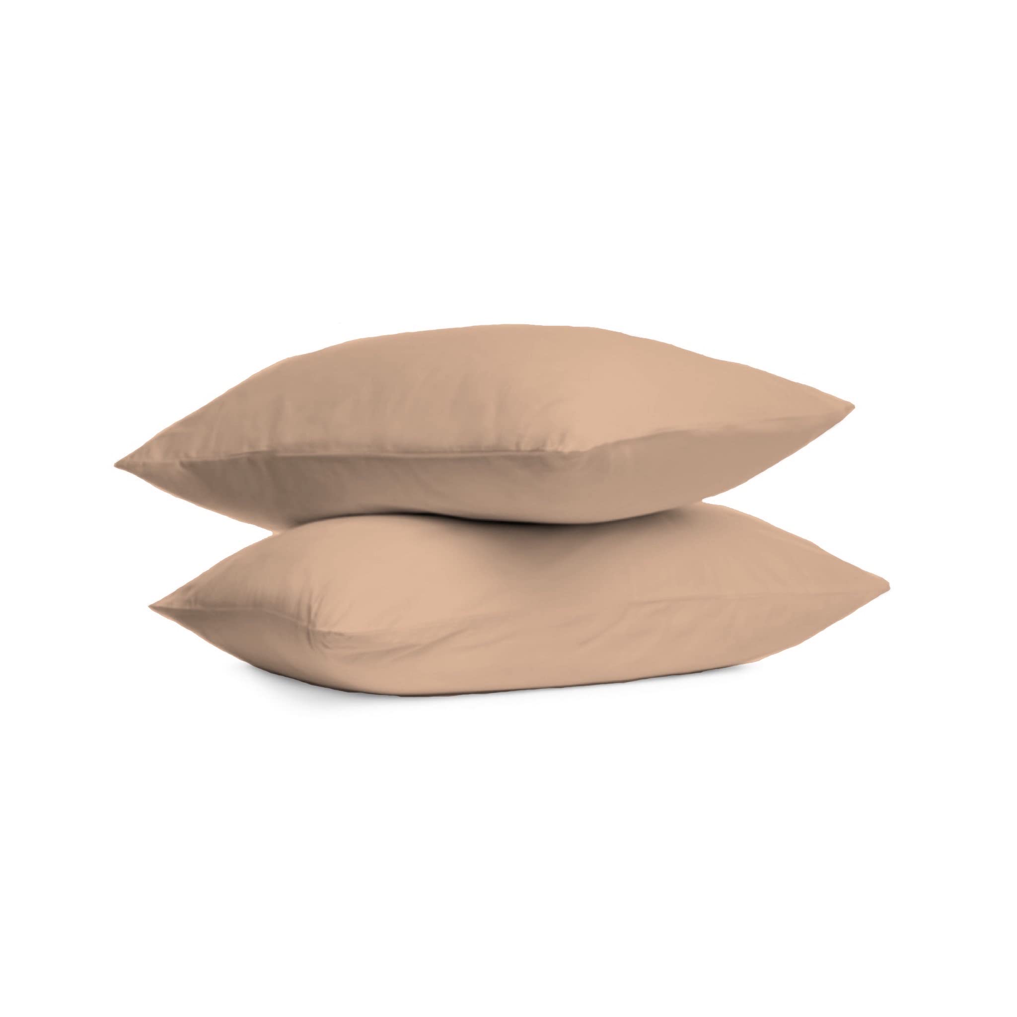 Sacred Thread Travel Pillowcase Set of 2-12"x16" - Rayon Made from Bamboo - Envelope Closure - Small Pillowcase for Baby, Travel, Shams, Toddler, and Throw Pillows - Silky Soft (White)