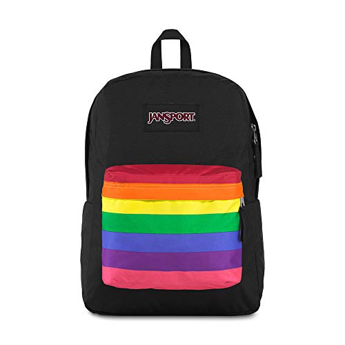 JanSport High Stakes Backpack - Fun Pack Filled With Personality | Rainbow Dreams