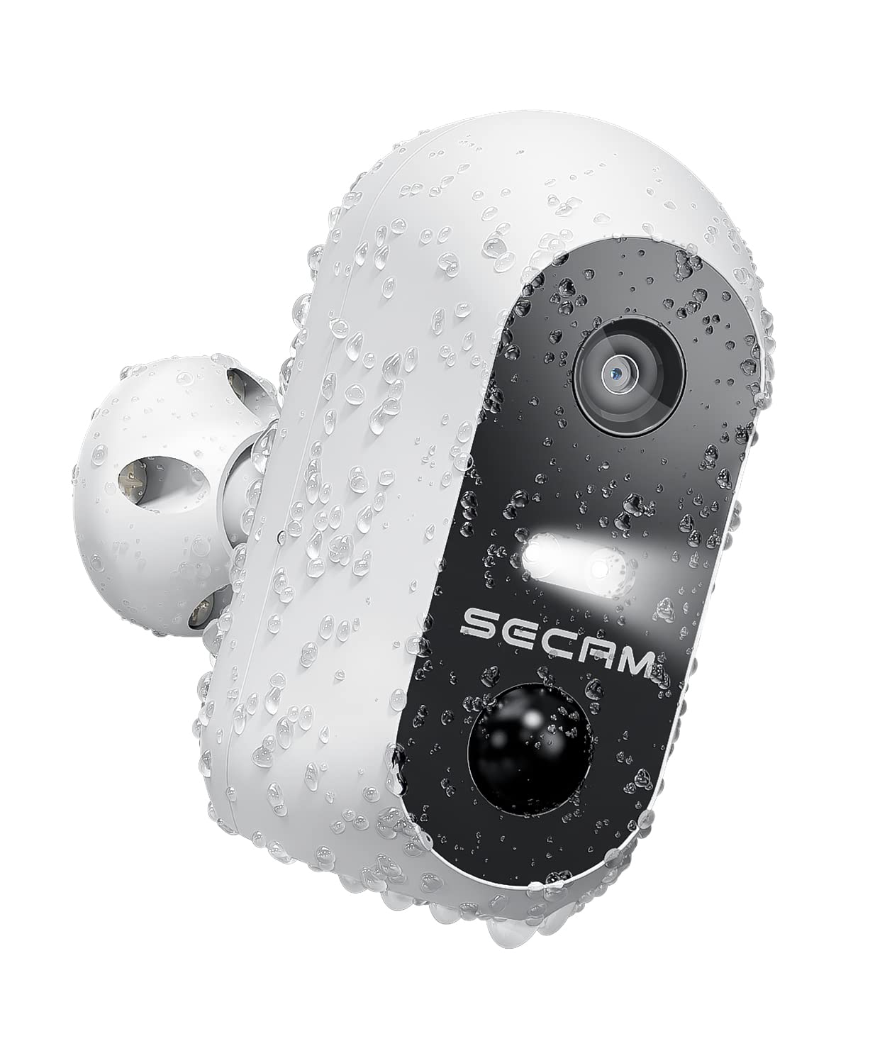 Security Cameras Wireless Outdoor, Secam 9600 mAh Battery Powered Cameras for Home Security with Spotlight Siren Alarm, 1080P, AI Motion Detection, Color Night Vision, 2-Way Talk, Waterproof, SD/Cloud