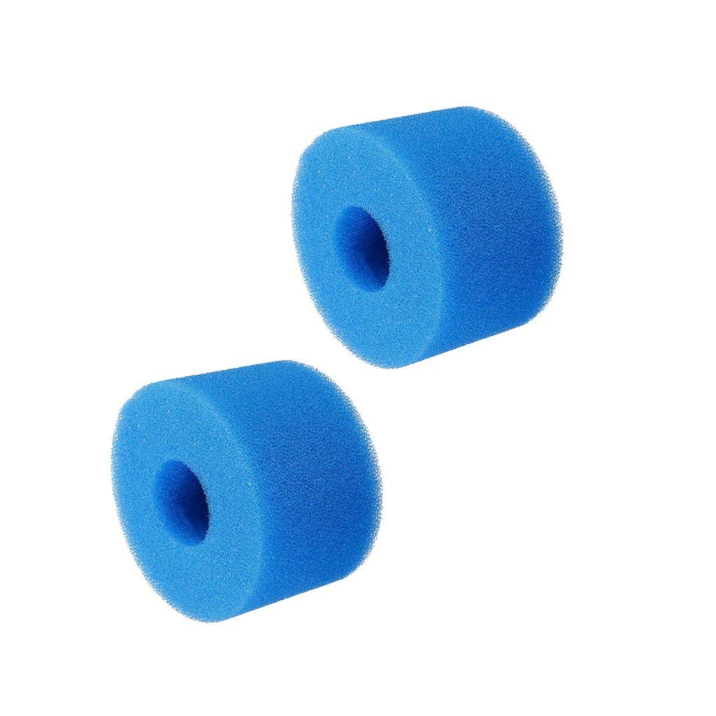 Miaaim Pool Filter Sponge for Type A, Pool Filter Sponge Foam Cartridge, Pool & Spa Cartridge Filter Replacement, Reusable Foam Filter for Type A Pool Pump, Washable Sponge Foam Cartridge, 2 PC