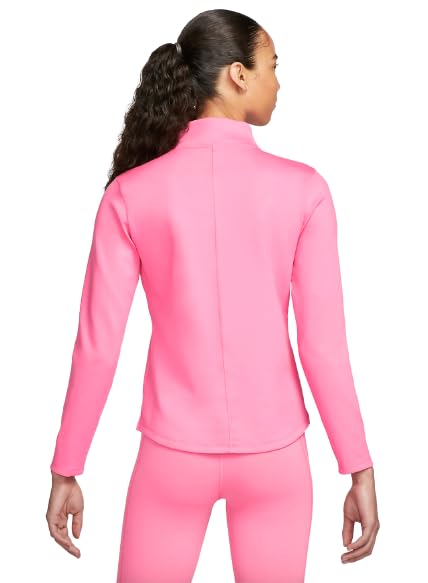 Nike Women's Therma-FIT One Long-Sleeve 1/2-Zip Jacket (as1, alpha, l, regular, regular, Archaeo Pink, Large)