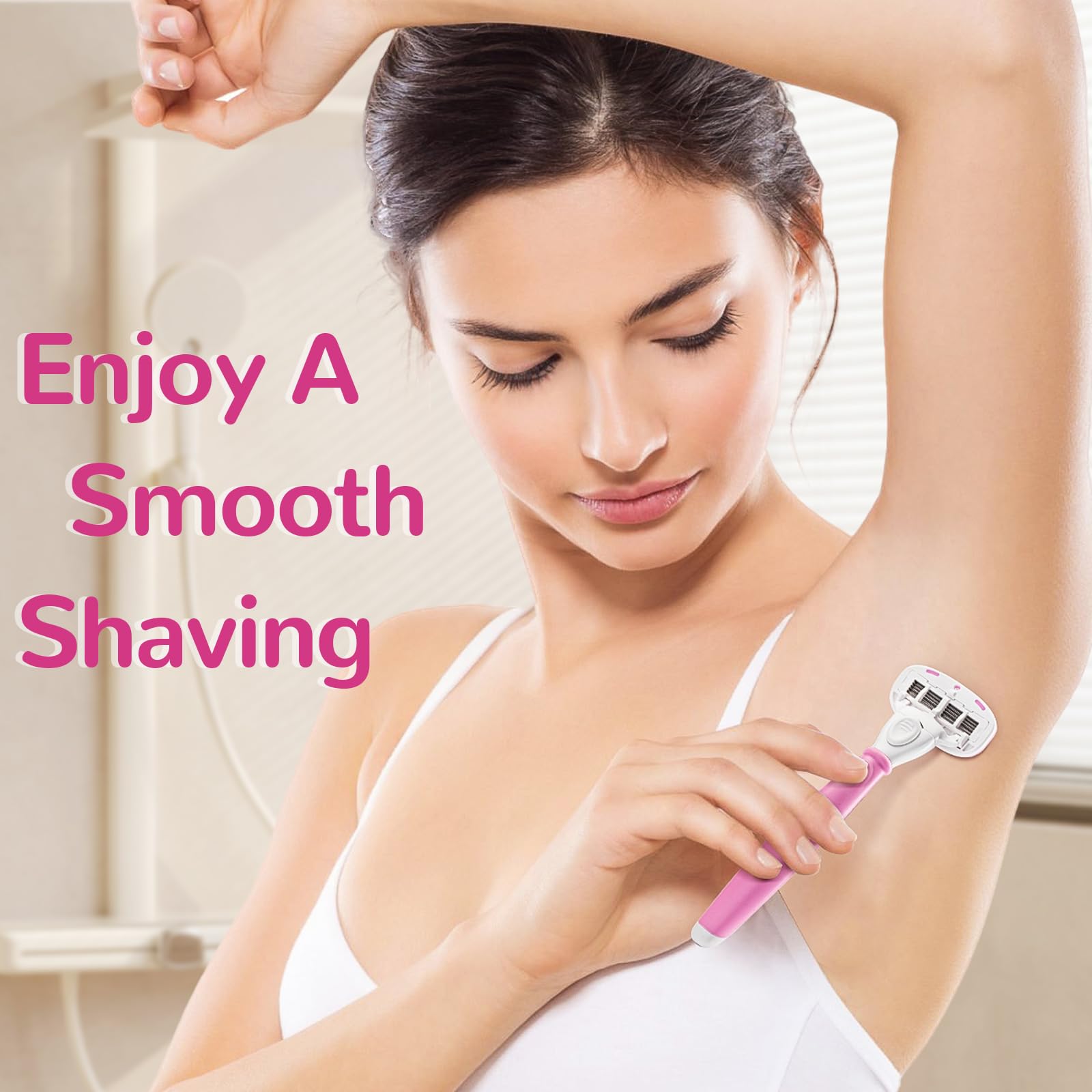 Razors for Women, Portable Womens Razors for Shaving with Travel Case, Extra Smooth Mini Razors with Lubricating Strip