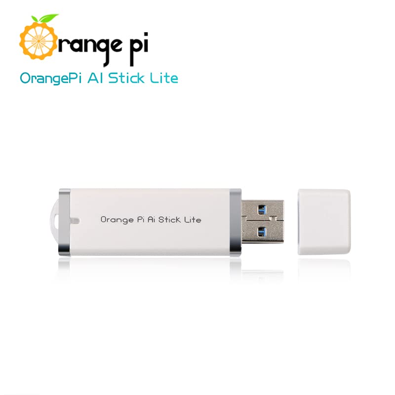 Orange Pi AI Stick Lite Microcontroller with PLAI Neural Network Artificial Intelligence Computing Model Transformation Tools (White)
