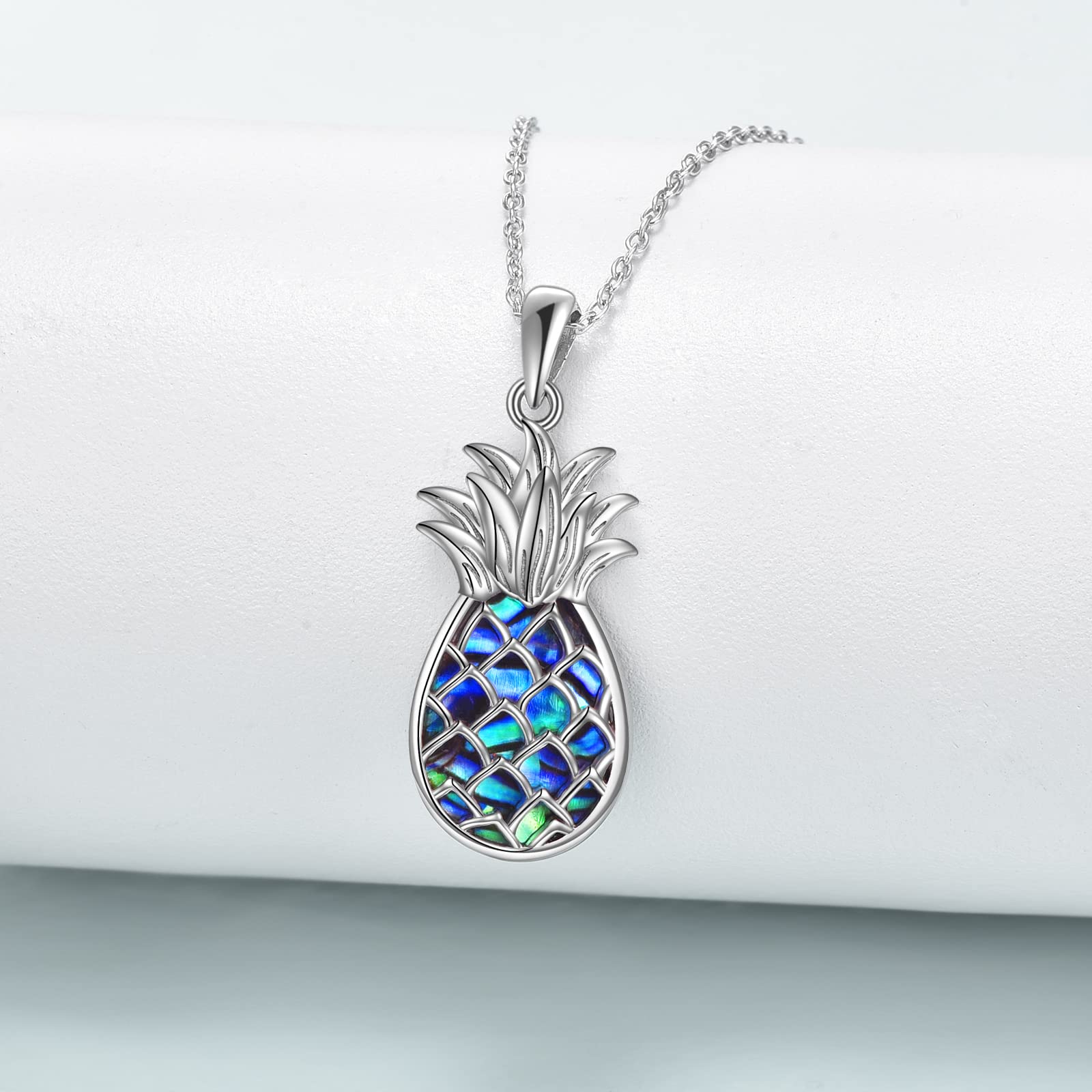 ONEFINITY Pineapple Necklace Sterling Silver Moonstone Pineapple Pendant Jewelry Gift for Women