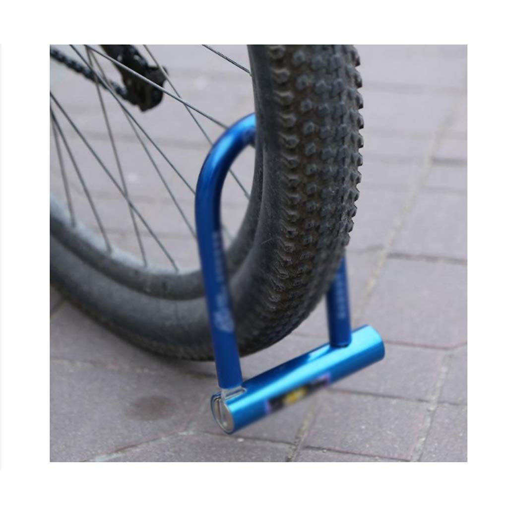 LMNUY u Lock for Bicycle Powerful Safety U-Lock Tire Lock Cable Lock Anti-Theft Anti-Cut Heavy Duty High Security Multi-Function Accessories Bike Lock (Color : Red)