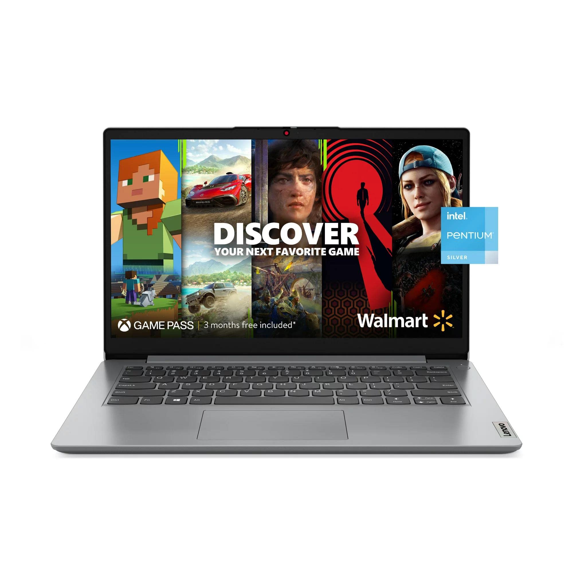 lenovo Newest IdeaPad Laptop, 14.0" HD Display,Intel Pentium N5030, 4GB DDR4 RAM, 256GB SSD, 1-Year Office 365, Webcam, HDMI, WiFi 6, Bluetooth, Windows 11 S, Cloud Grey, JVQ MP