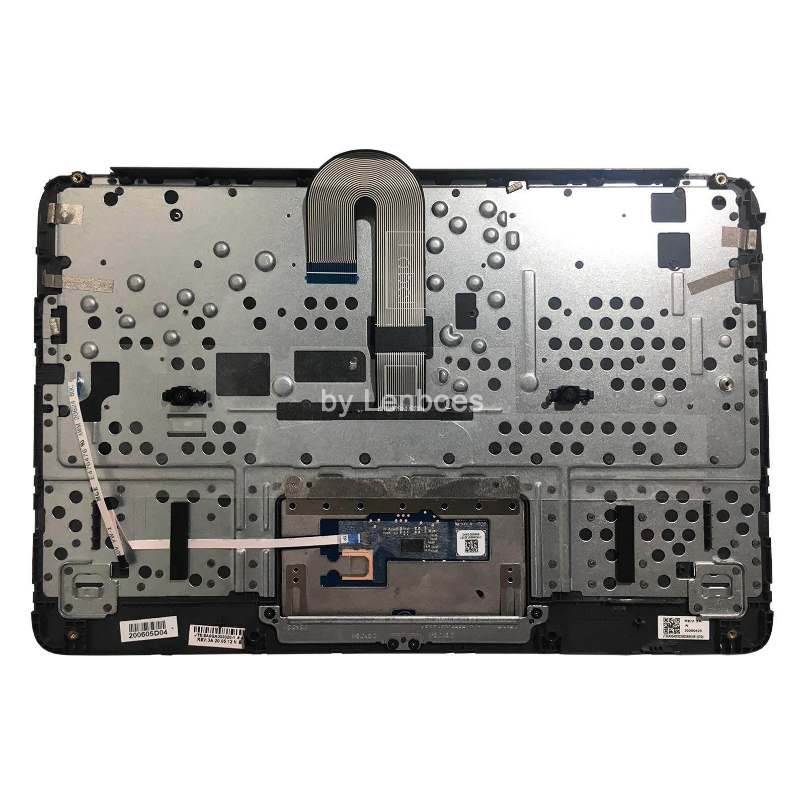 lenboes Laptop Palmrest Upper Case with US Keyboard and Touchpad Assembly Replacement Parts for Chrome-Book 11 G8 EE L90339-001-Black