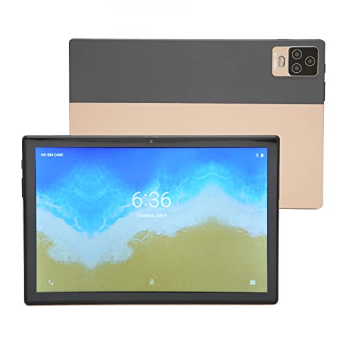 PUSOKEI 10.1in Android 11.0 Tablet, Octa Core 128GB ROM 2.4G 5G Dual Band WiFi Tablets FHD Screen Dual SIM Dual Standby USB Charging, 7000mah Battery, Multi Language(US)