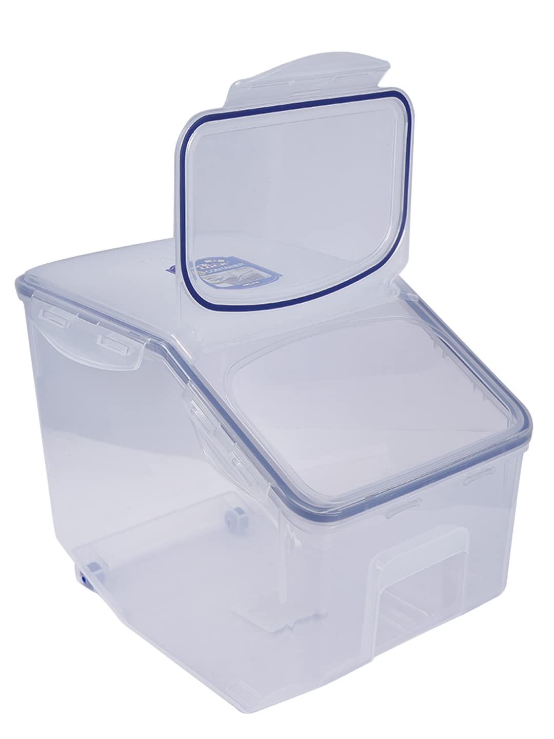 LOCK & LOCK Easy Essentials Food Lids (Flip-Top) / Pantry Storage, BPA Free, Top-50.7 Cup-for Rice, Clear