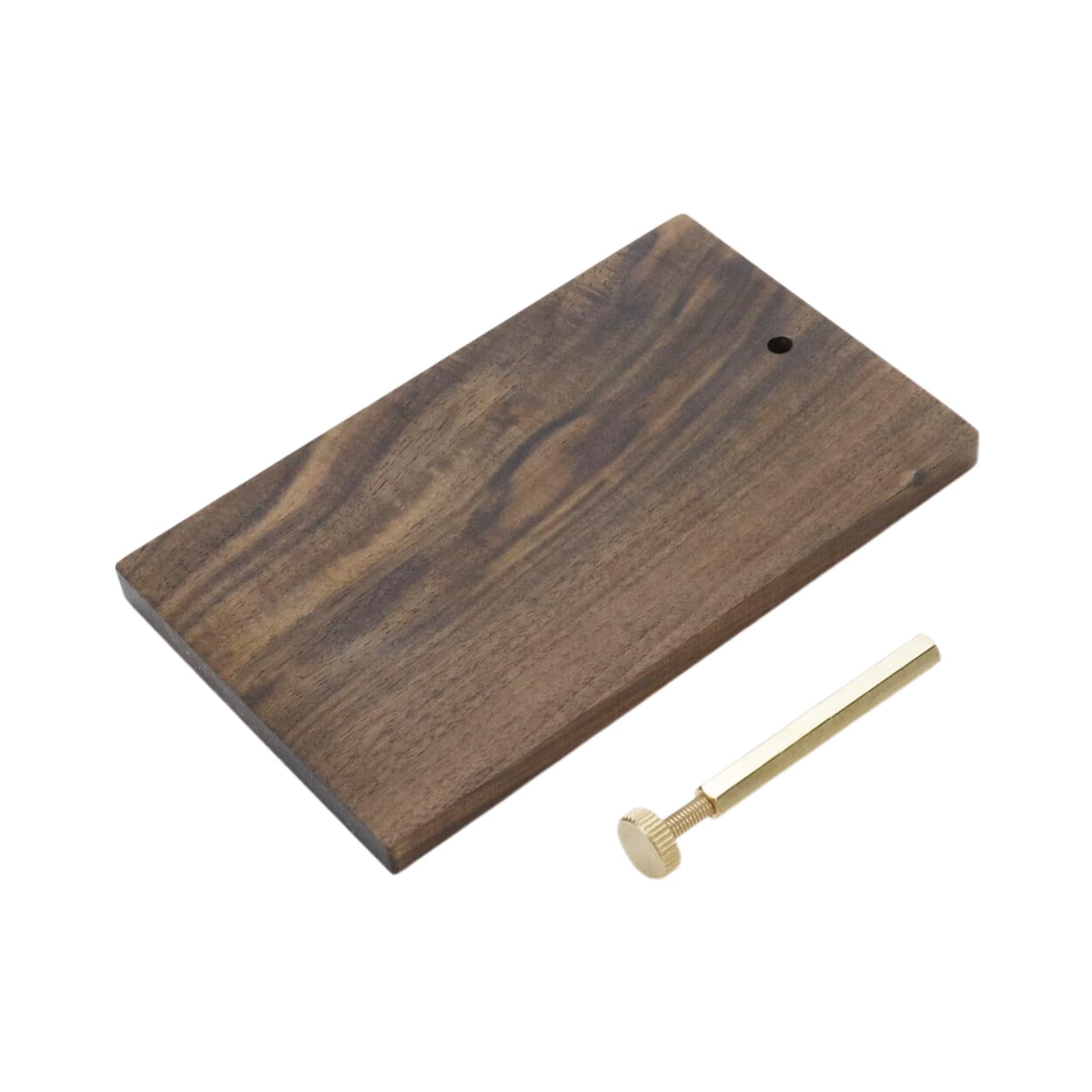 Pastlla Deskop Wooden Memo Clips Holder Tag Clip Brass Wooden Name Card Display Stand Post-it Notes Folder Office Desktop Countertop Business Card Organizer, Large