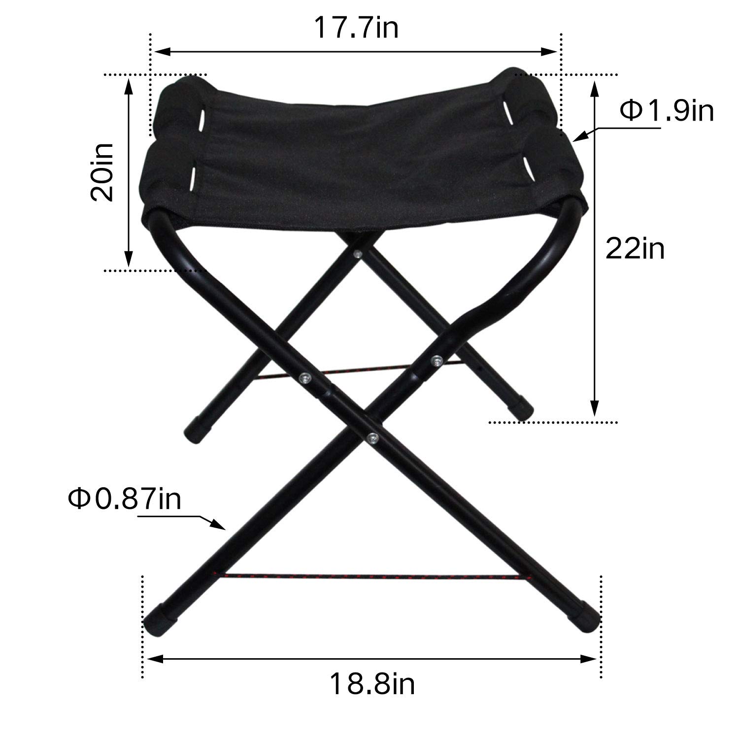 HUIMENG Foldable Kayak Ground Storage Stand Rack - 22" Tall