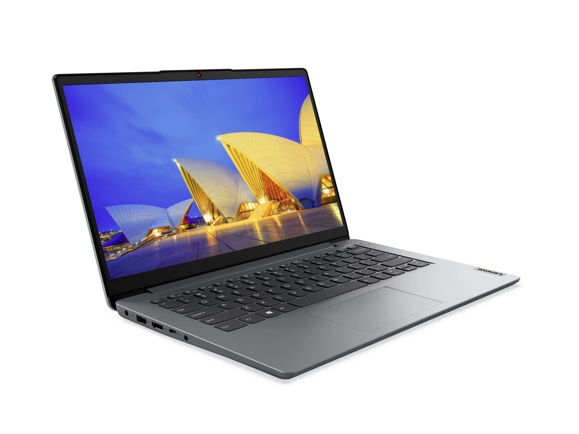 LENOVO 2022 Ideapad 1i 14.0" HD Laptop, Intel Pentium Silver N5030 Processor, 4GB RAM, 128GB eMMC TLC SSD, Intel HD Graphics, HD Webcam, 1-Year Office 365 Gray, Windows 11 S, 128GB SnowBell USB Card
