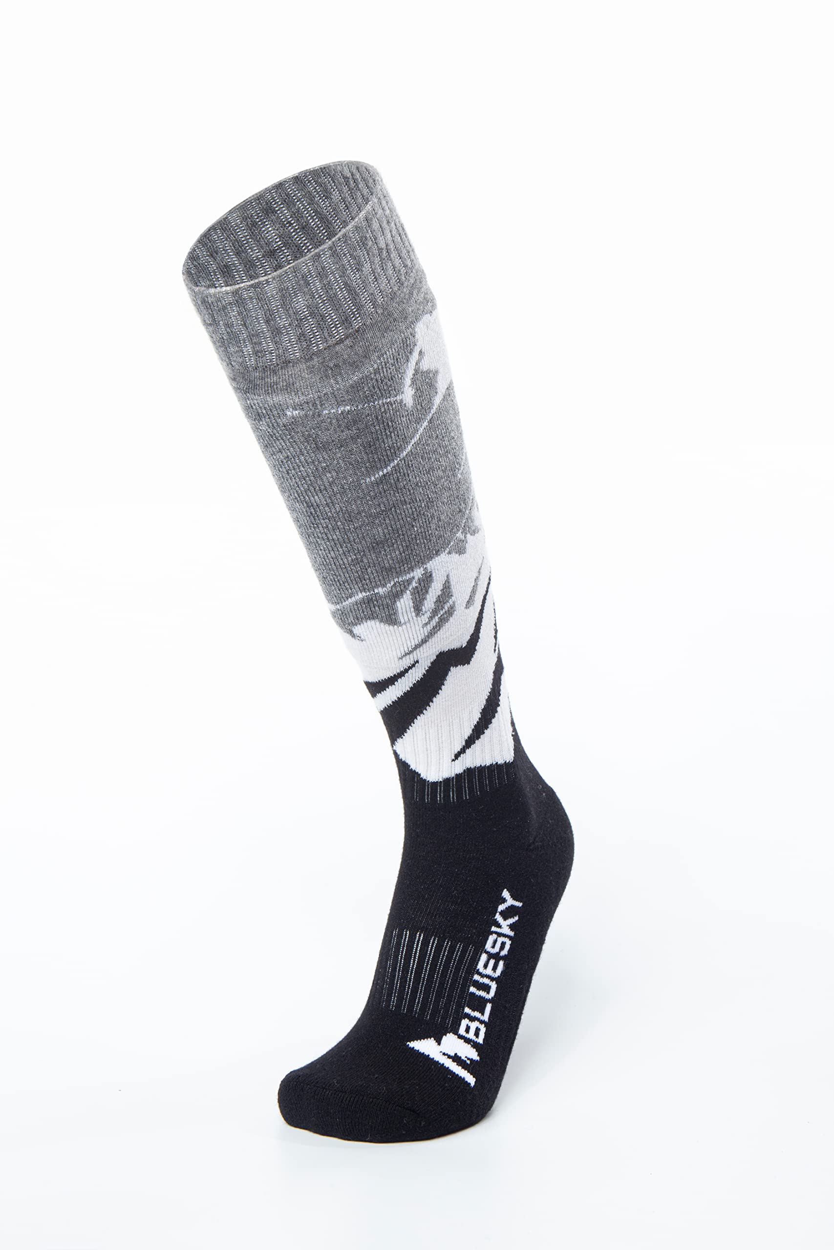 Merino Wool Ski Socks / Hiking Socks for Men&Women, Sportsman (Black Large)