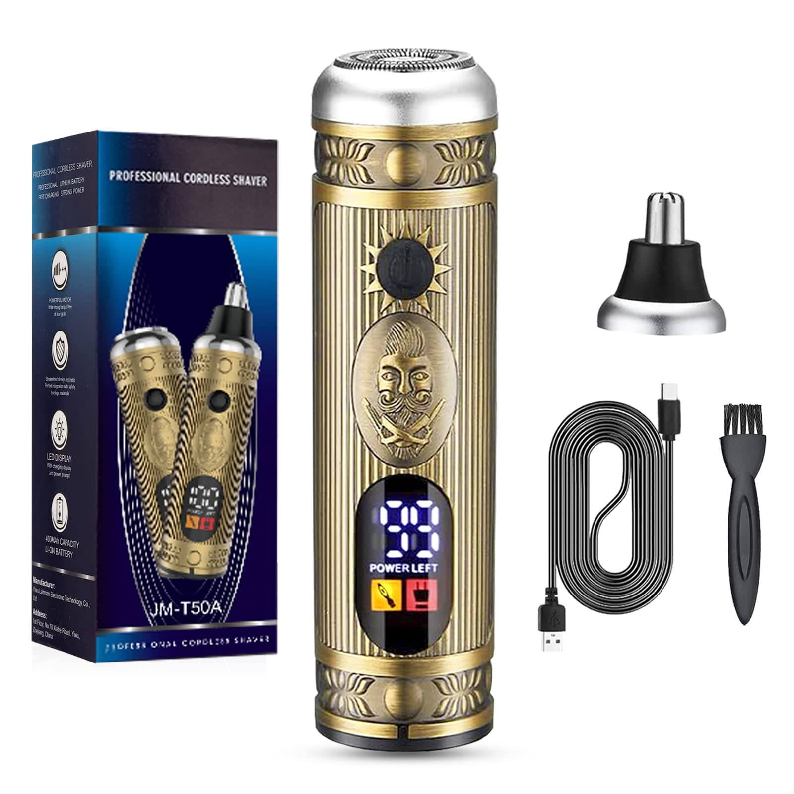 Soonsell Nose Hair Trimmer+T Blade Hair Trimmers for Family+Foil Shaver Trimmer Set
