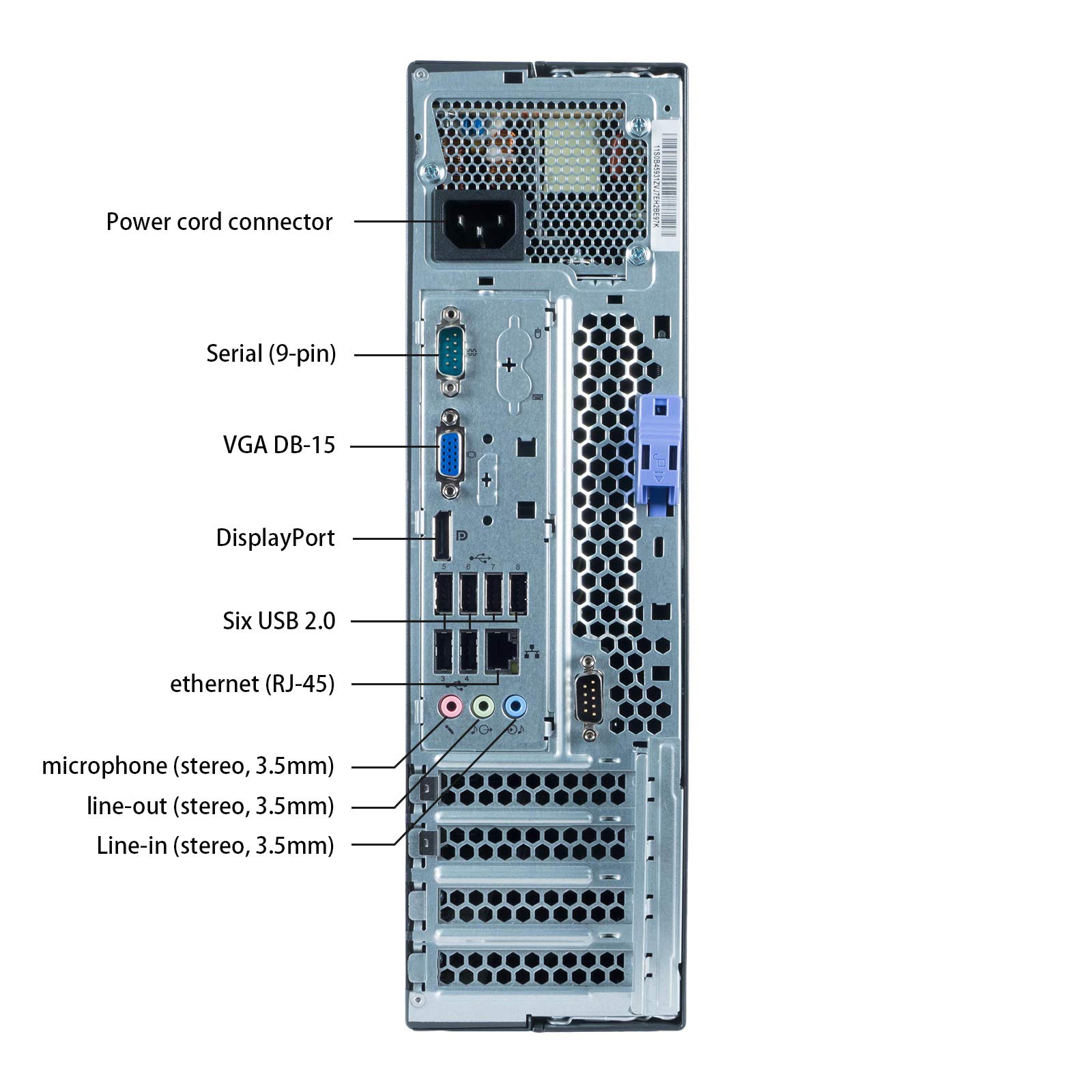 Lenovo ThinkCentre Small Form Desktop PC Computer Package, Intel Quad Core i5 up to 3.4GHz, 8G DDR3, 1T, DVD, VGA, DP, 19 Inch LCD Monitor, Keyboard, Mouse, Win 10 Pro 64 (Renewed)