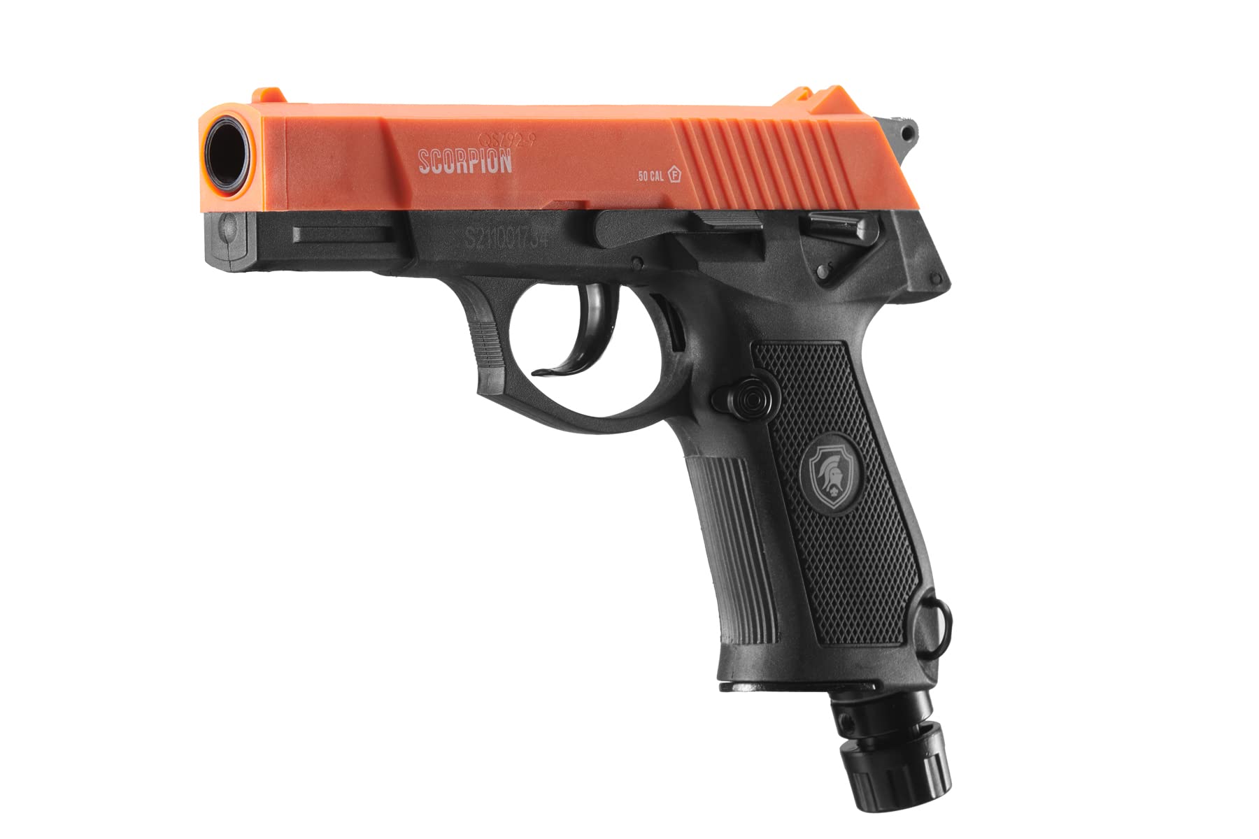 Lancer Tactical Air Scorpion 0.5 Caliber CO2 Non-Blowback Pepper Projectile Gun for Self Defense-Less Lethal Weapon for Personal Protection - Complete Set with Two Mags, Pepper Balls, and CO2