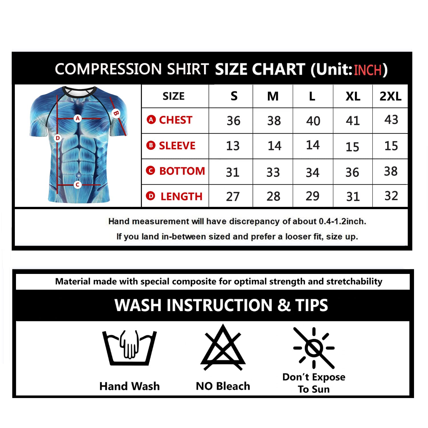 Men's Compression Shirt 3D Print T-Shirt Sports Running Fitness Quick Dry Workout Base Layer Shirts for Mens