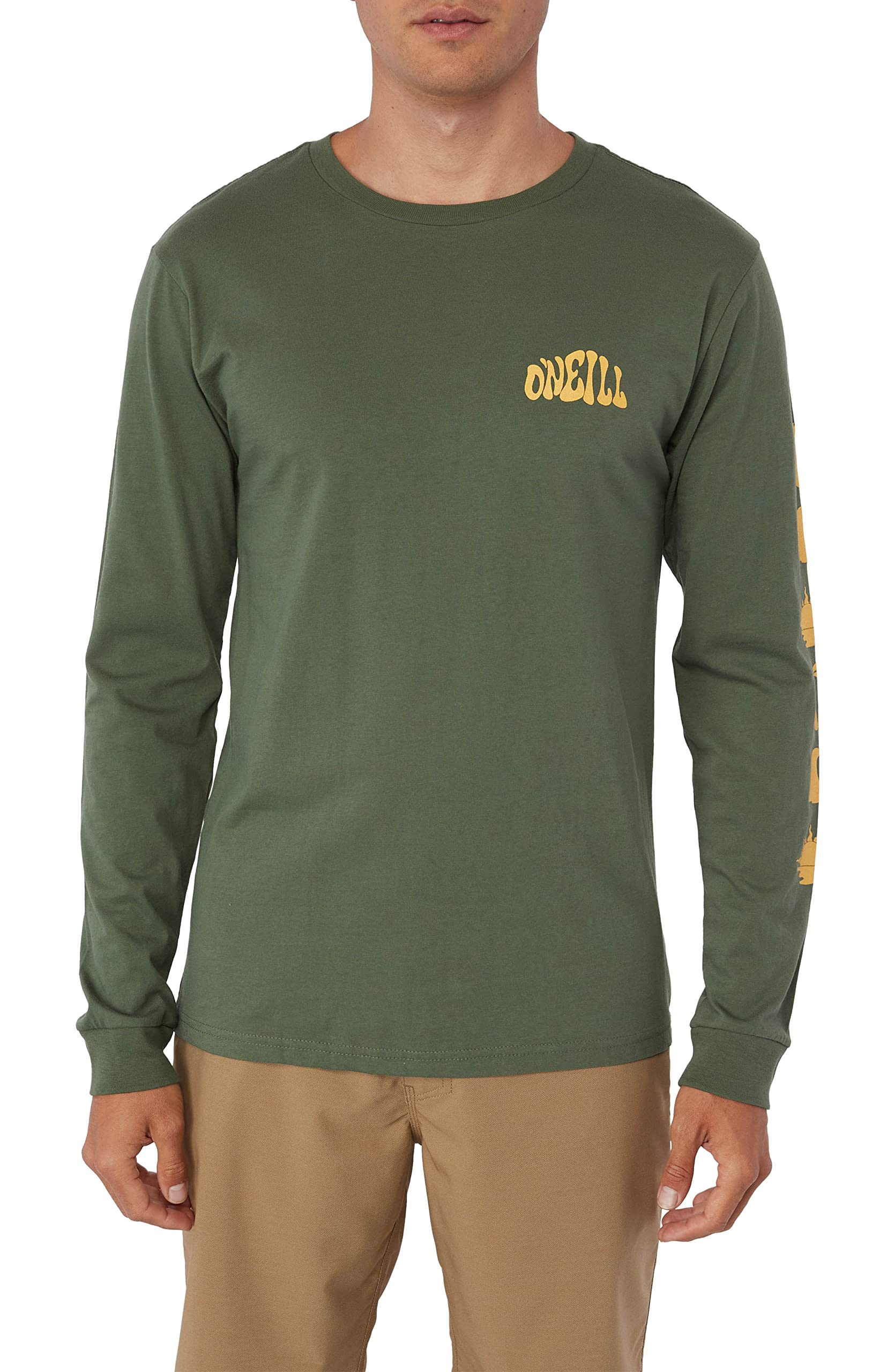 O'NEILL Mens Noodler Graphic Long Sleeve T-Shirt, Black, L