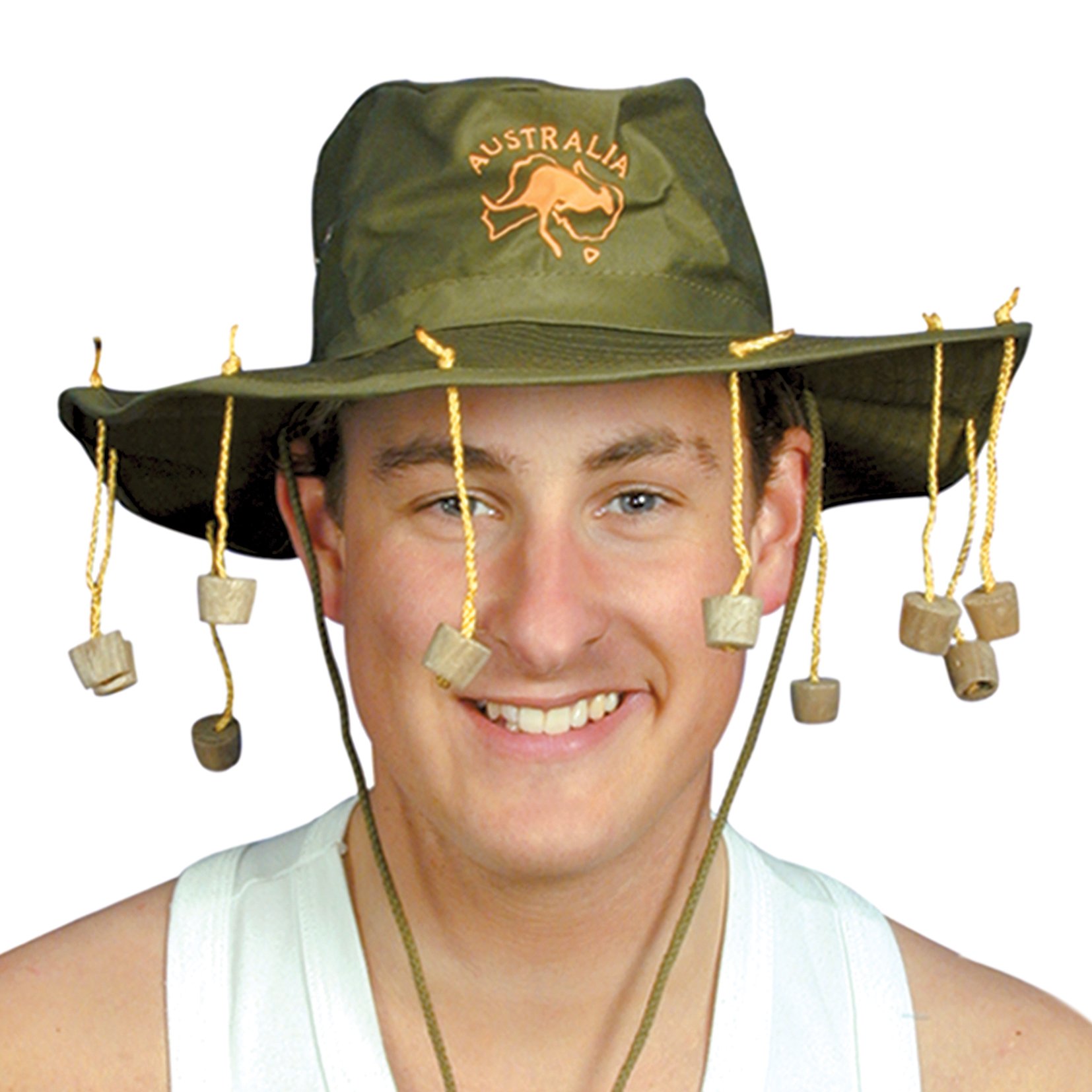 Henbrandt Adults Australian Kangaroo Aussie Outback Hat With Corks for Fancy Dress Party Accessory