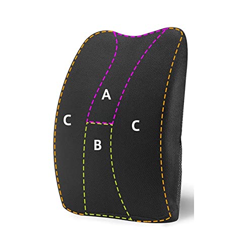 KIFRAL Neck Pillow Lumbar Support Back Cushion,Back Pillow for Office Chair and Car Seat,Ergonomic Pillow Memory Foam Orthopedic Backrest for Couch