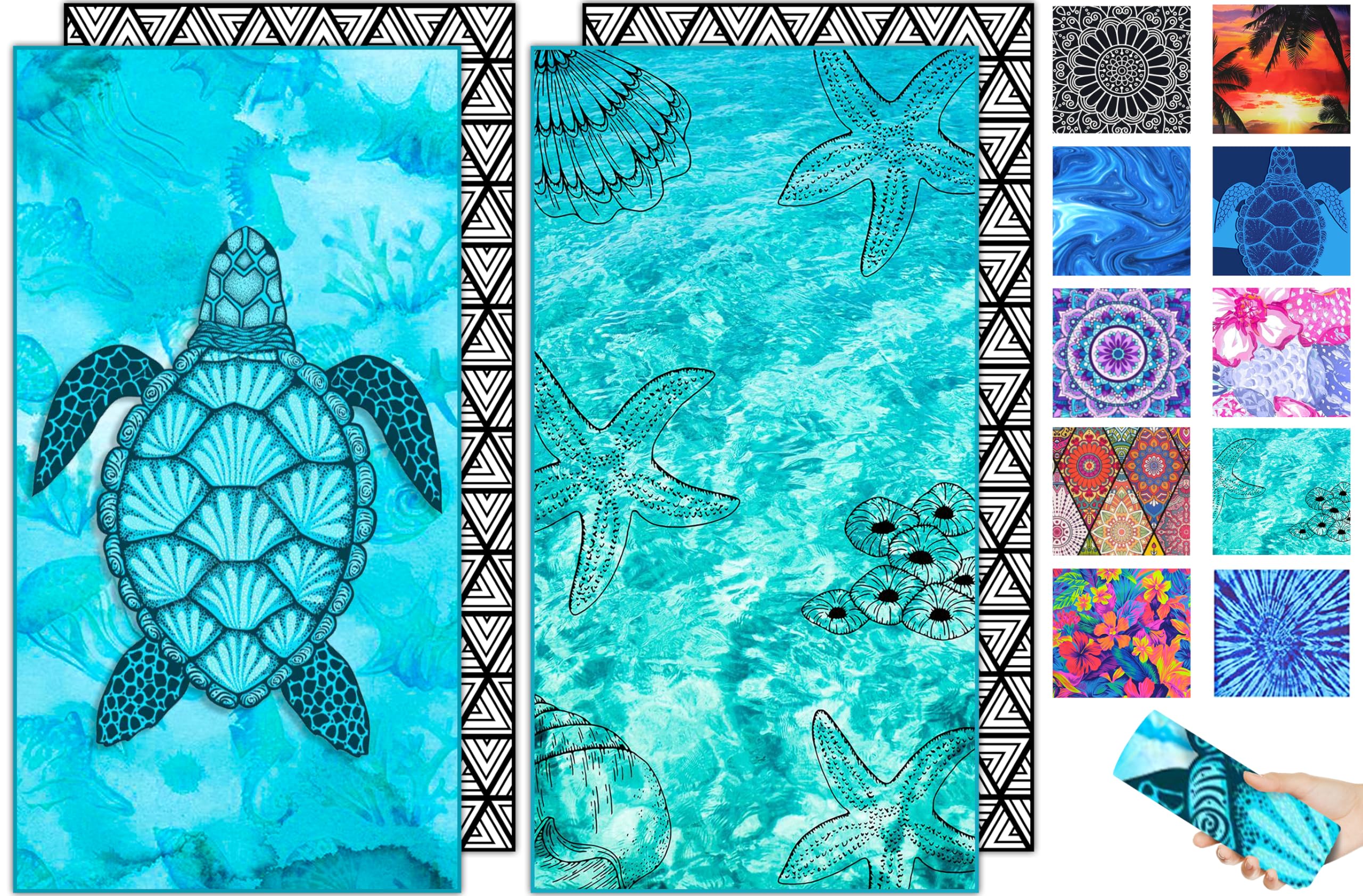 Microfiber Beach Towel – Quick Dry Lightweight Sand Free Oversized Large Towel Accessories Travel Must Swim Pool Yoga Camping Summer Cruise Ship Essentials Compact Sandproof Gift Black Stripe(71" 32")