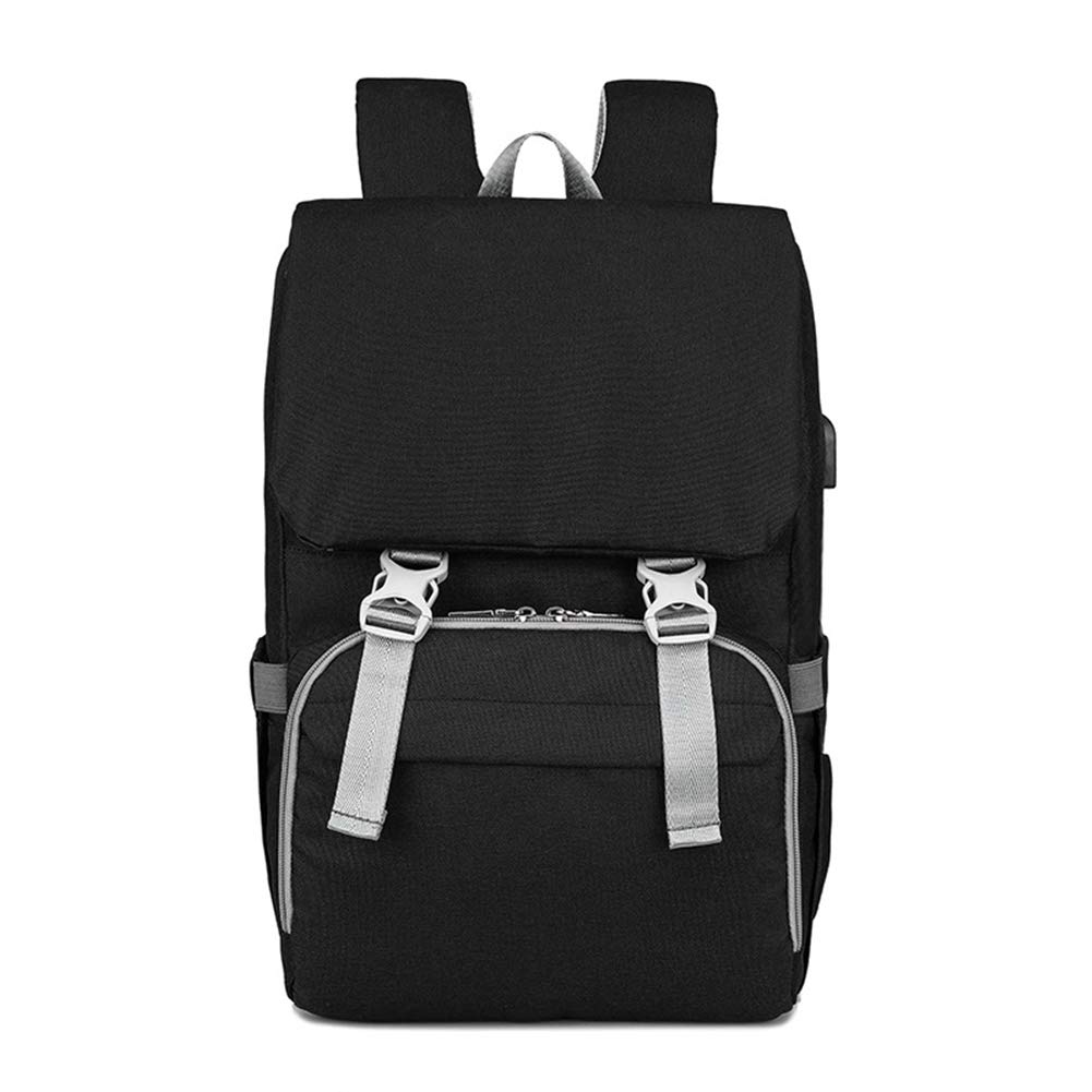 JHhomezeit Diaper Bag Backpack for Mom Dad, Large Baby Nappy Changing Bag w/Changing Pad…
