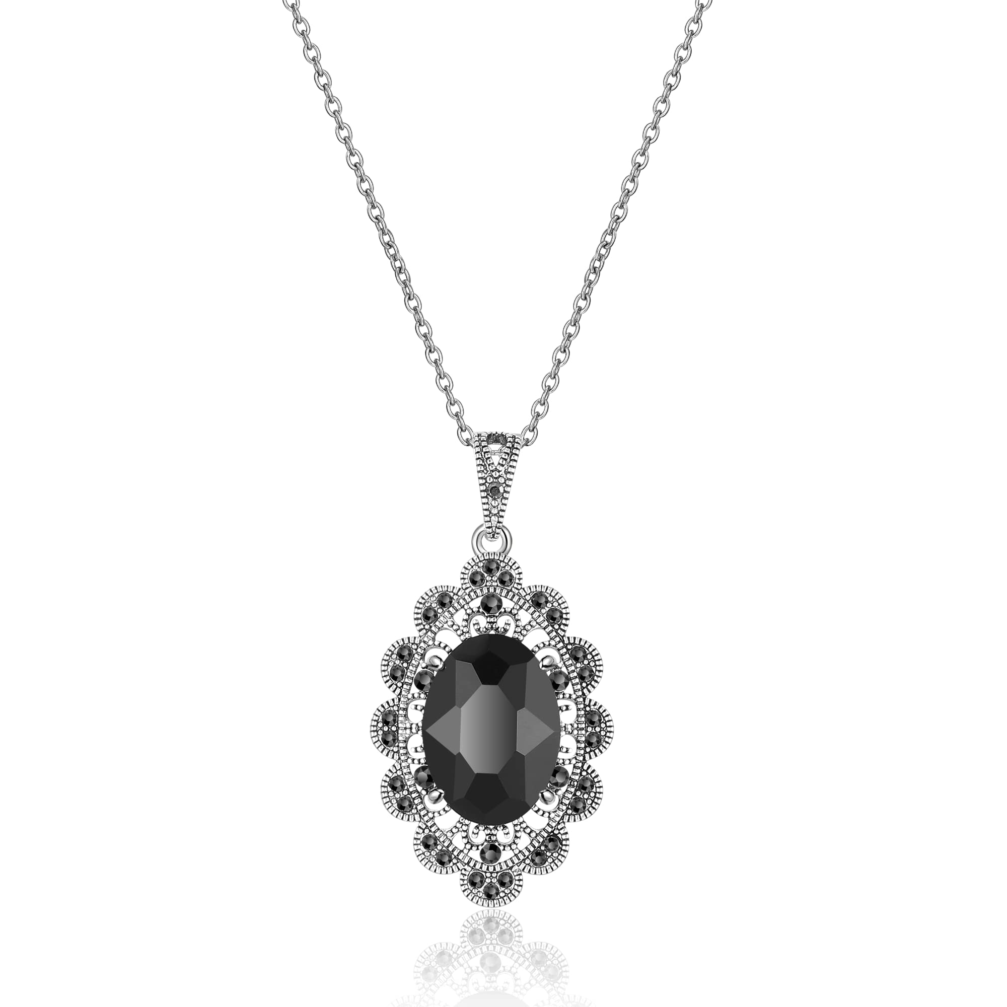 Mytys Coin Pendant Necklace for Women Gold and Silver Intertwined Crossover Pendant Two Tone Necklaces Christmas Jewelry Gift Style 14