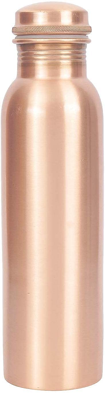 Moonovator Copper Water Bottle β 34 Oz, Large Vessel, Ayurvedic Copper Bottle, Leak Proof, Drinking Bottle | Copper Pitcher, Stay Hydrated and Enjoy Immediate Health Benefits (Plain)