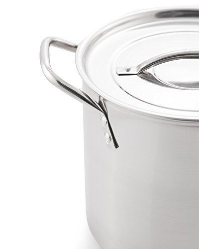 McSunley Medium Stainless Steel Prep N Cook Stockpot, 6 Quart, Silver
