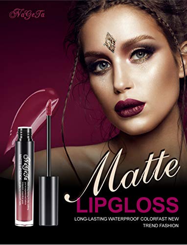 MAEPEOR Matte Liquid Lipstick Set 3PCS Velvety Lip Gloss Kit Long-Lasting Wear Non-Stick Cup and Not Fade Lipstick Makeup Set for All Skin Underton (3Colors Set 08)