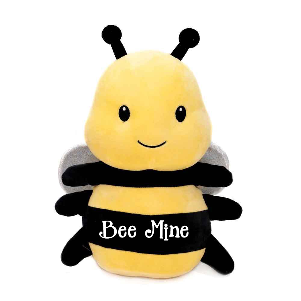 Personalized Valentines Day Gift Plush Stuffed Animal Toys (Personalized Honey Bee)