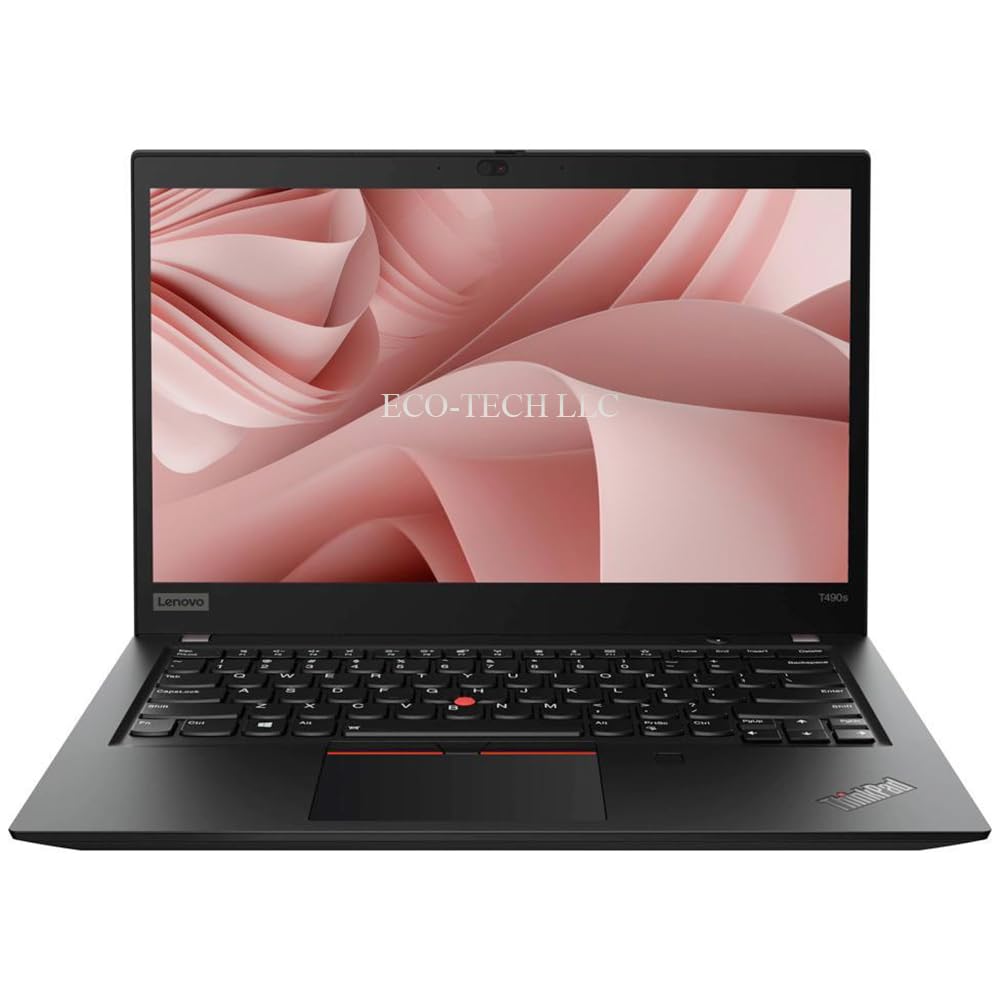 LENOVO ThinkPad T490 Laptop 14in FHD IPS Anti-Glare Display, Intel Core i5-8365U, 16GB DDR4 RAM, 512GB SSD, HDMI, Camera, USB Type-C Windows 10 Pro 64-bit (Renewed)