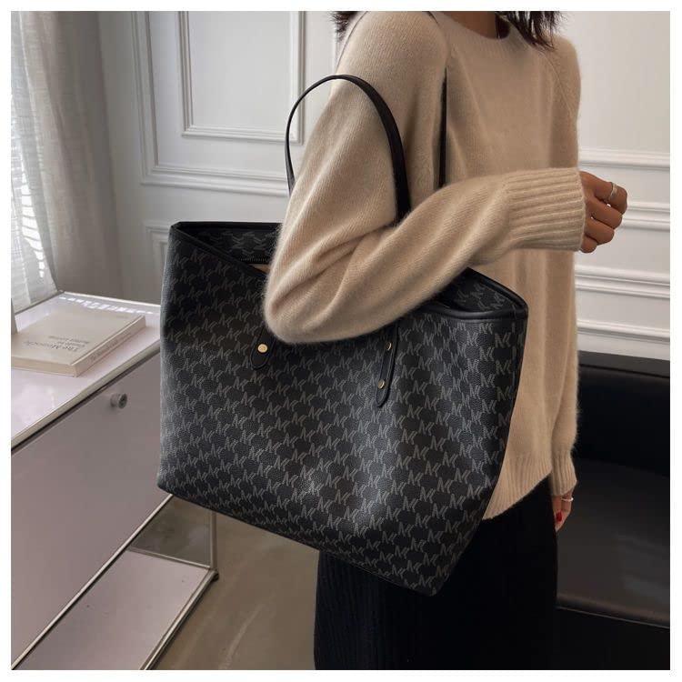 Large Capacity 2022 New Big Bag Commuter Joker Simple Shoulder Bag Korean Student Tote Bag Female Bag (?)
