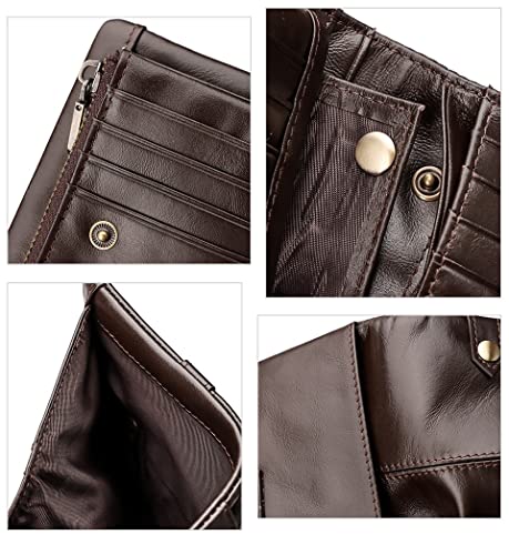 N/A Short Wallets Leather Business Clutch Bag Slim Purses with Coin Pock Et Women Wallet (Color : D, Size : 95mm*30mm130mm)
