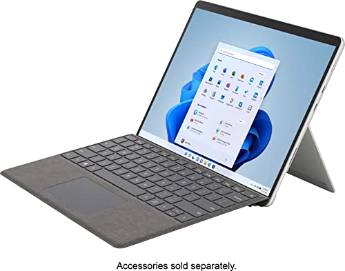 Microsoft Surface Pro 8 Tablet, 13" QHD Touchscreen, Intel Core i5-1135g7 (Up to 4.2GHz), Intel Iris Xe Graphics, 8GB DDR4 RAM, 256GB PCIe SSD, Device Only, Windows 11h, Platinum, with MTC Stylus Pen