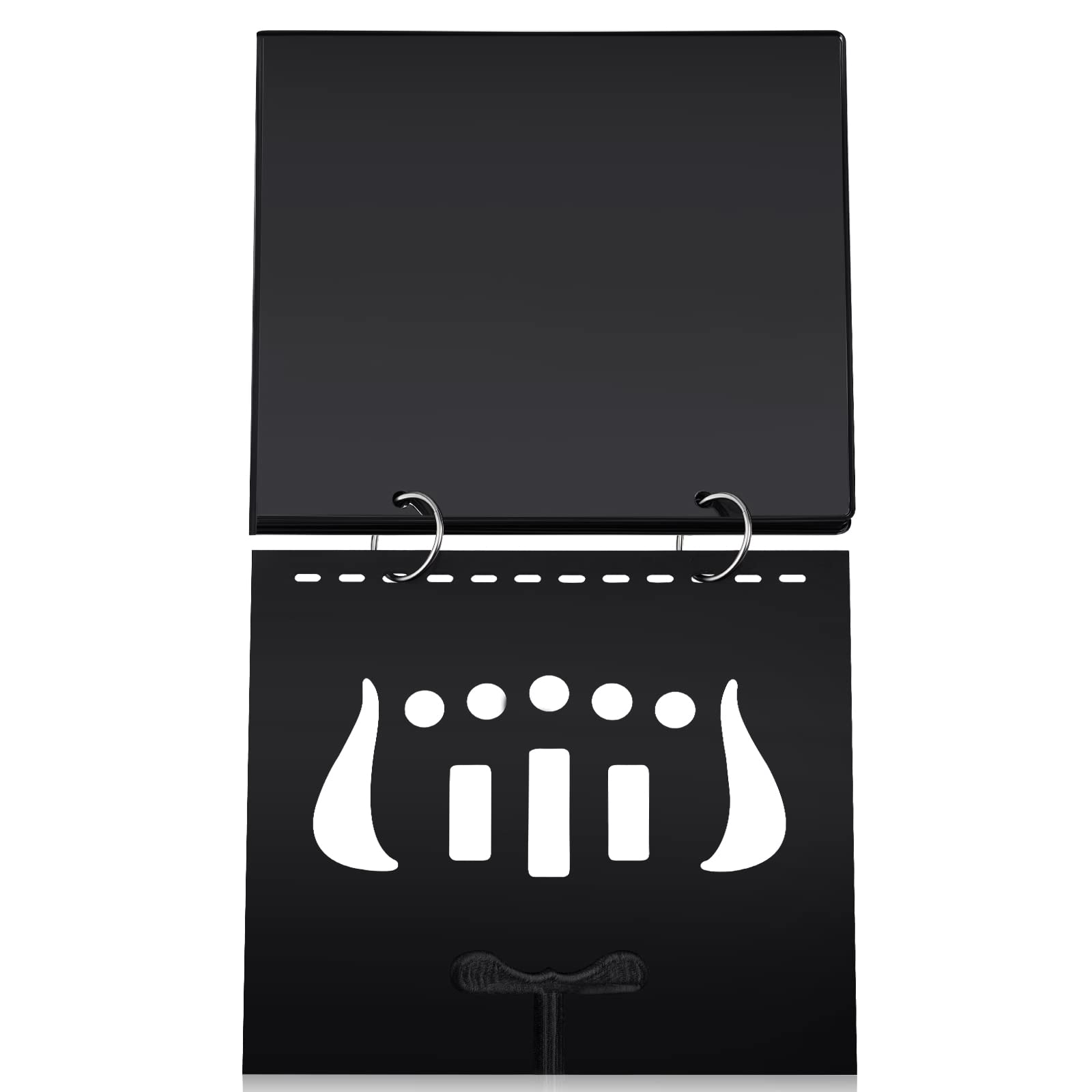 Music Flip Folder Marching Band Flip Folio Folder with 30 Windows and 2 Holes for Music, 7.2 x 6.4 Inches