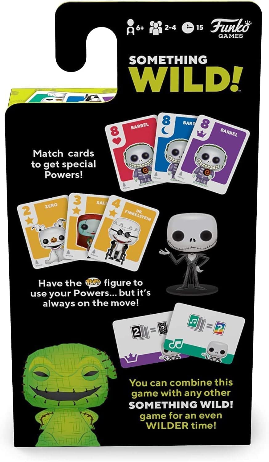King NBX Exclusive Nightmare Before Christmas Jack Figure Character Bundled with Halloweentown Black Light Santa Skellington + Something Wild Card Game + 3D Icon Hanger Master of Fright 3 Items