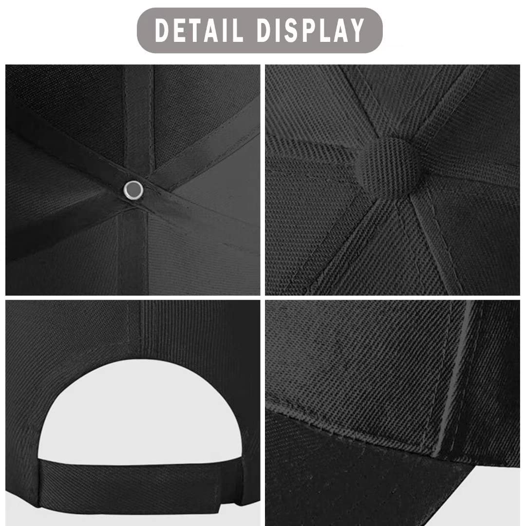 MF Doom Hat Unisex Dad Hat Hip-Hop Baseball Cap Adjustable Strapback Cap for Men Women Black