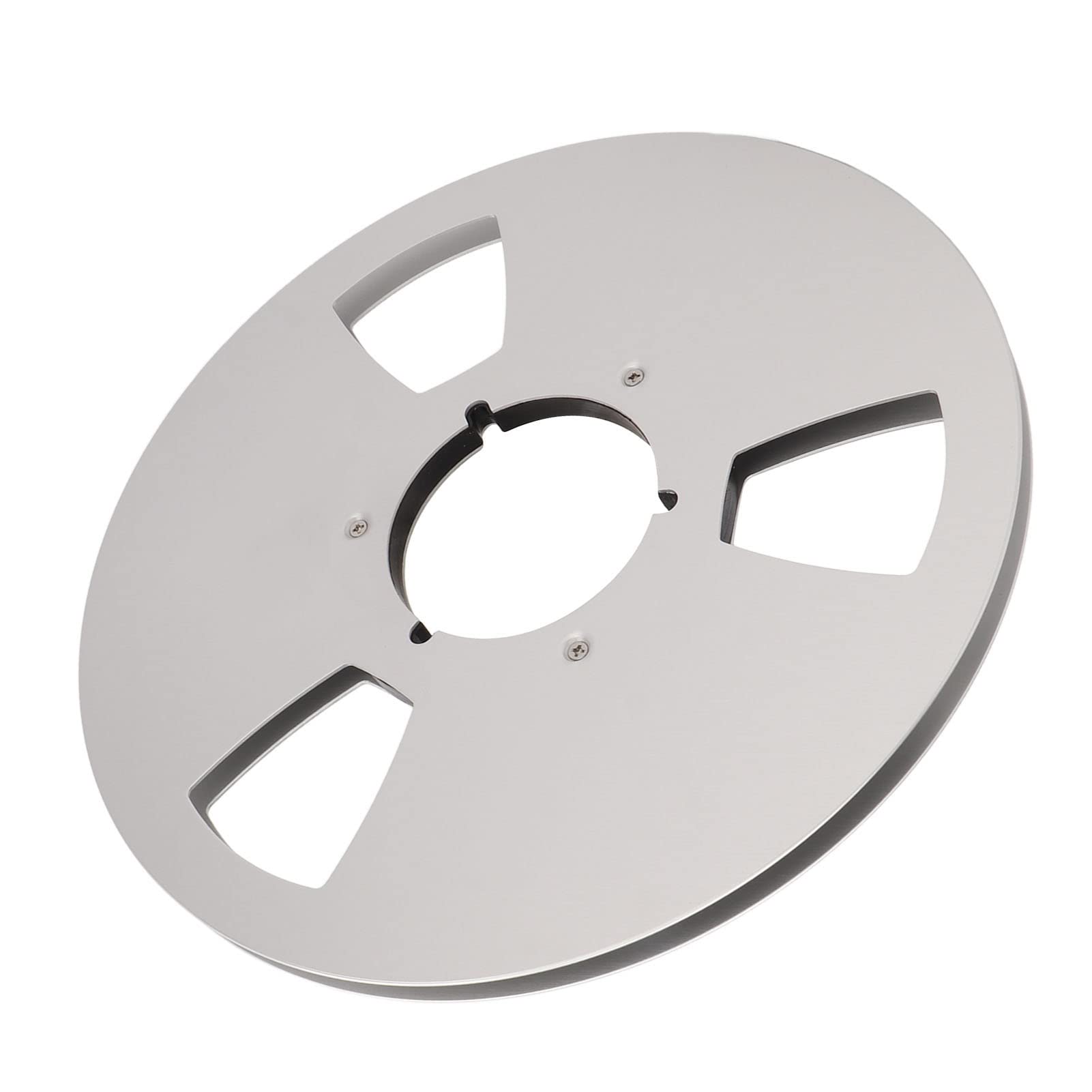 Recording Tape Reel, 10inch 14 Empty Tape Reel Universal Durable Aluminum Alloy for Reel Tape Recorder Accessory (Silver)