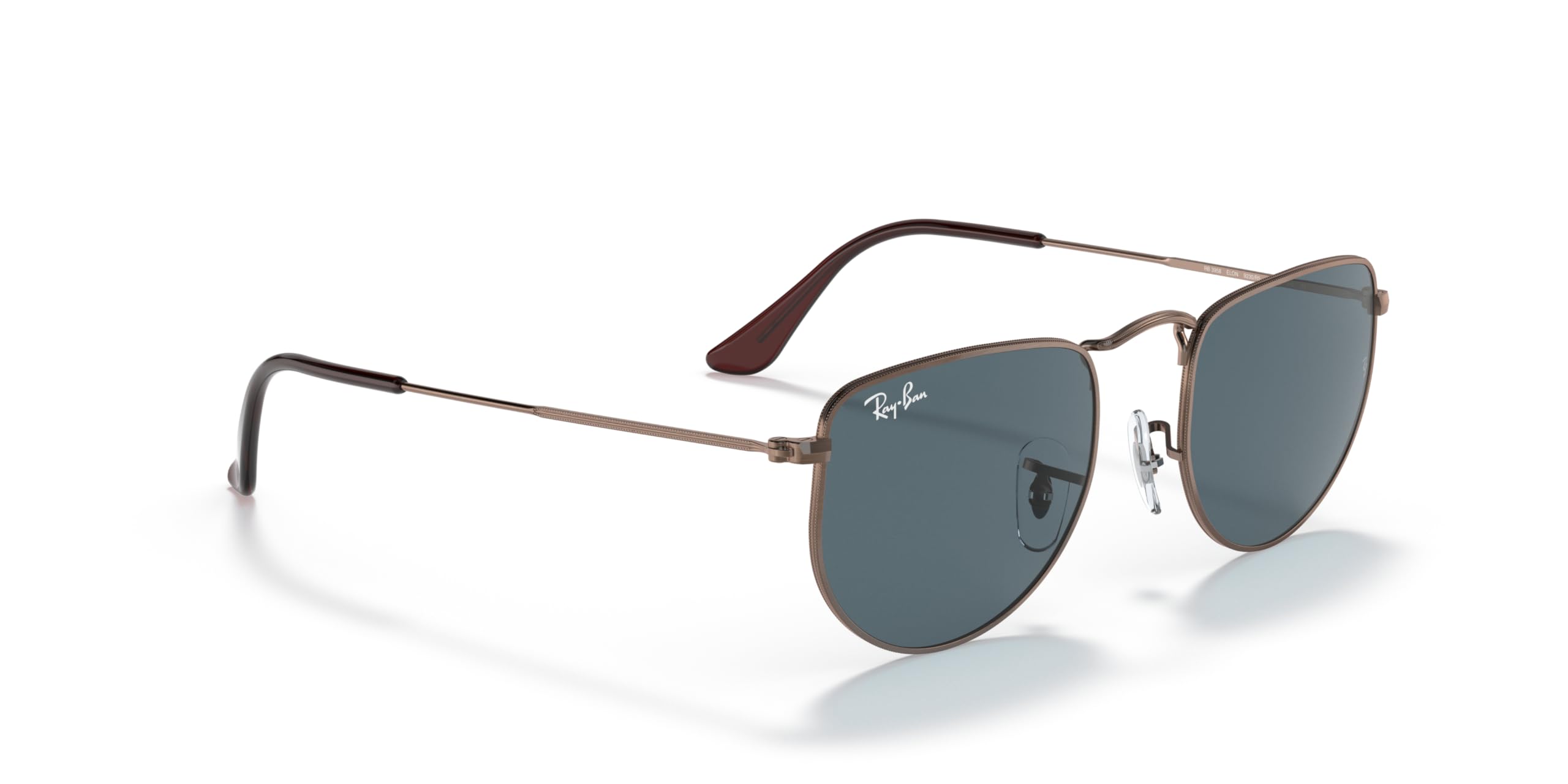 Ray-Ban RB3958 Elon Round Sunglasses, Antique Copper/Blue, 47 mm