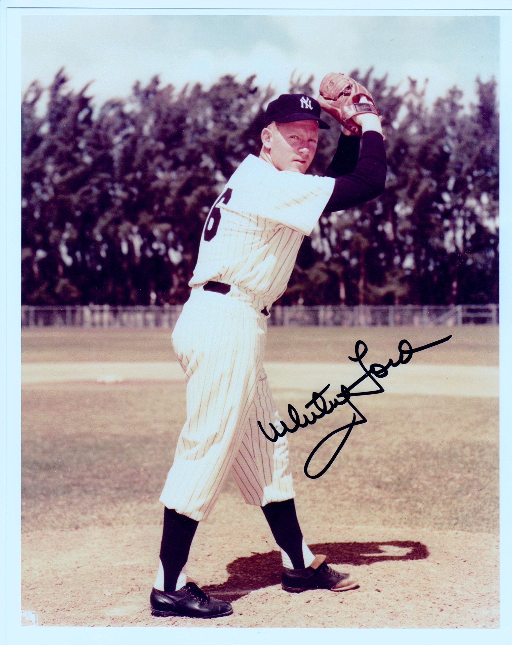 Kirkland Whitey Ford 8 X 10 Autograph Photo on Glossy Photo Paper