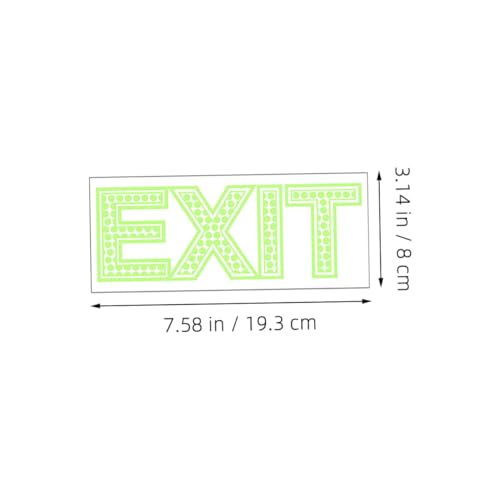 Veemoon 1set Export Sticker Stickers Signs Exit Sign Floor Guide Sticker Shopping Mall Exit Decal Way Indicator Sticker Indicator Floor Sticker Exit Sticker Direction Sticker The 2sheets