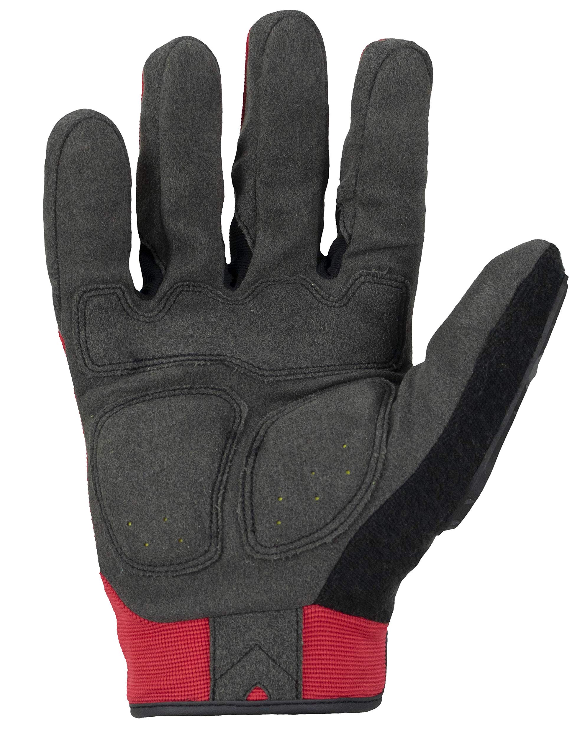 Ironclad Command Impact 360 Cut A6 Work Gloves; Touch Screen Gloves Conductive Palm & Fingers, Impact Protection, Machine Washable, Sized S, M, L, XL, XXL (1 Pair), Red (IEX-MIGR5-04-L)