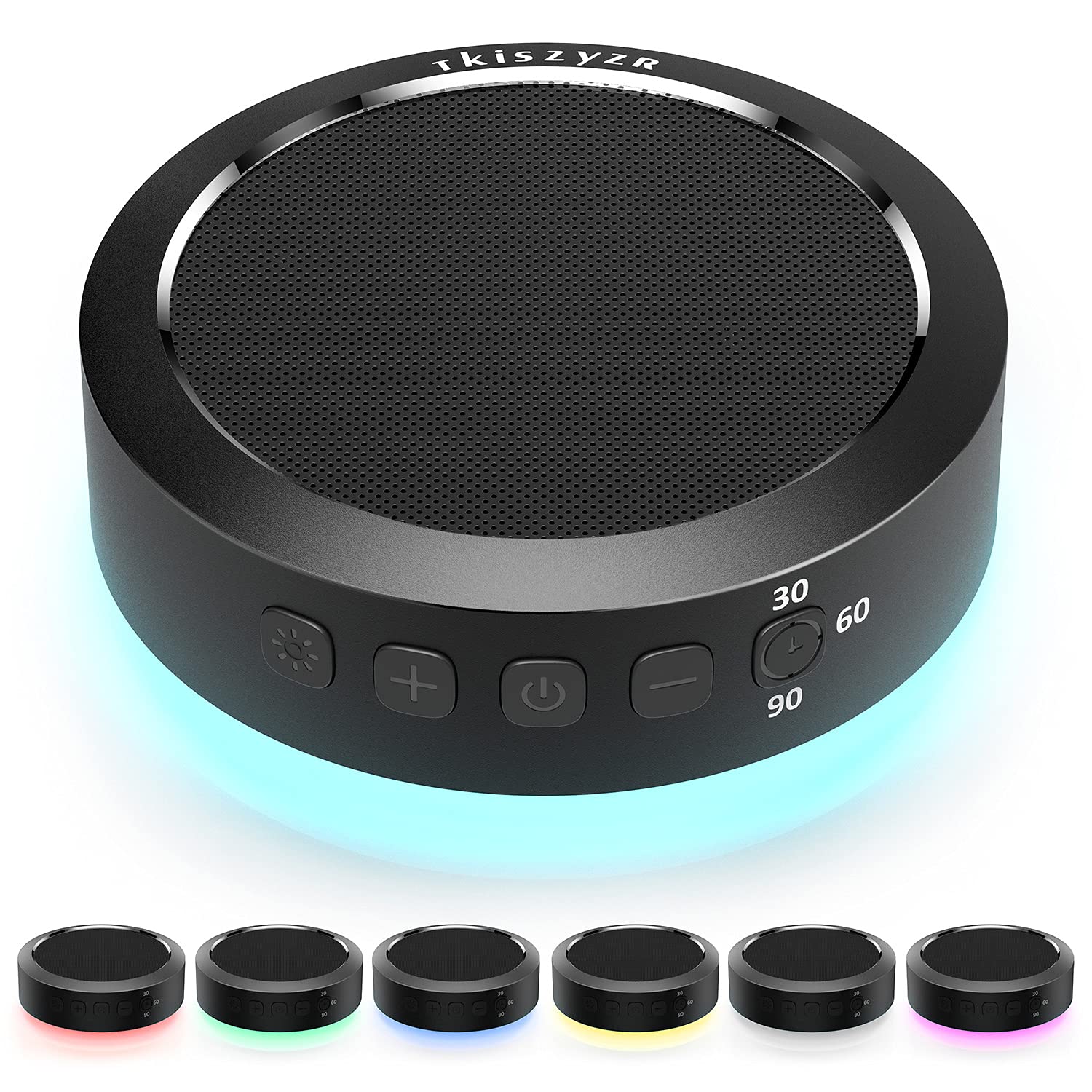 Portable White Noise Machine, Travel Mini Sound Machine with 26 Soothing Sounds and 7 Night Lights,Sound Machine for Kids & Adults
