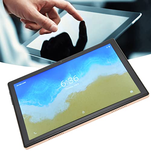 PUSOKEI 10.1in Android 11.0 Tablet, Octa Core 128GB ROM 2.4G 5G Dual Band WiFi Tablets FHD Screen Dual SIM Dual Standby USB Charging, 7000mah Battery, Multi Language(US)