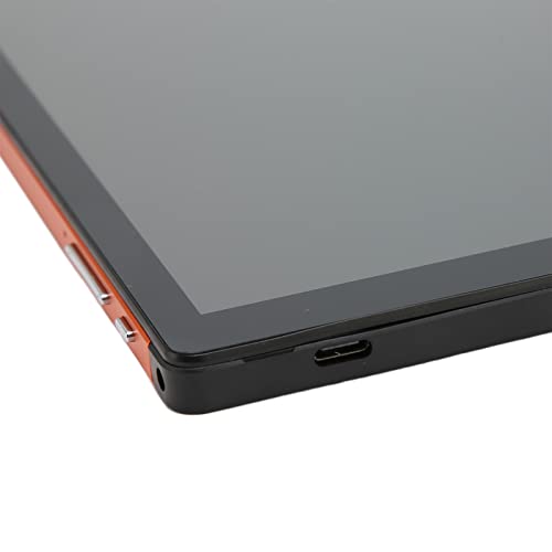 Qinlorgo HD Tablet, 4GB RAM 64GB ROM 5MP Front 8MP Rear 100-240V Calling Support IPS Screen Orange Tablet PC for Elderly for Reading (US Plug) (Qinlorgobuz5x93wyq-11)